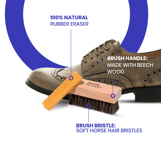 Shoe Potion Suede & Nubuck Cleaner Kit + Premium Soft Brush